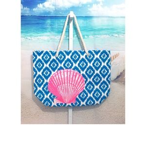 Bags | Womens Nautical Seashell Beach Tote Handbag | Poshmark